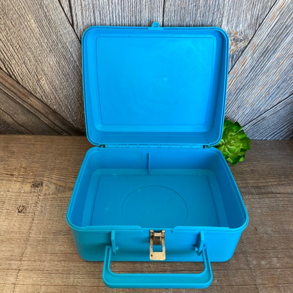 Sesame Street Lunch Box {Vintage 90's Blue Plastic Lu… - Gem