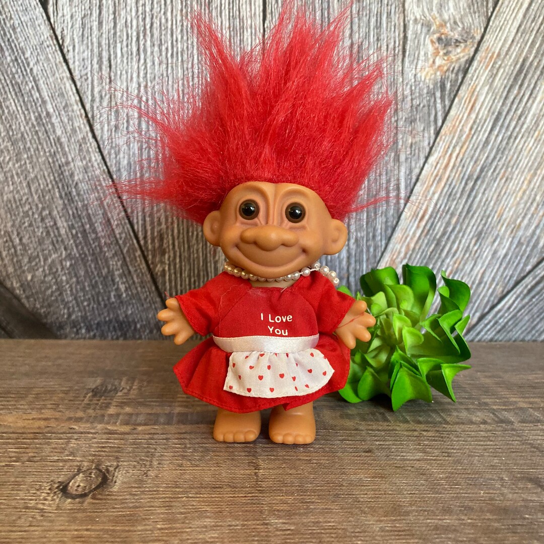 Vintage Valentine's Day Troll {love Troll} Russ Berrie {I Love You Gift ...