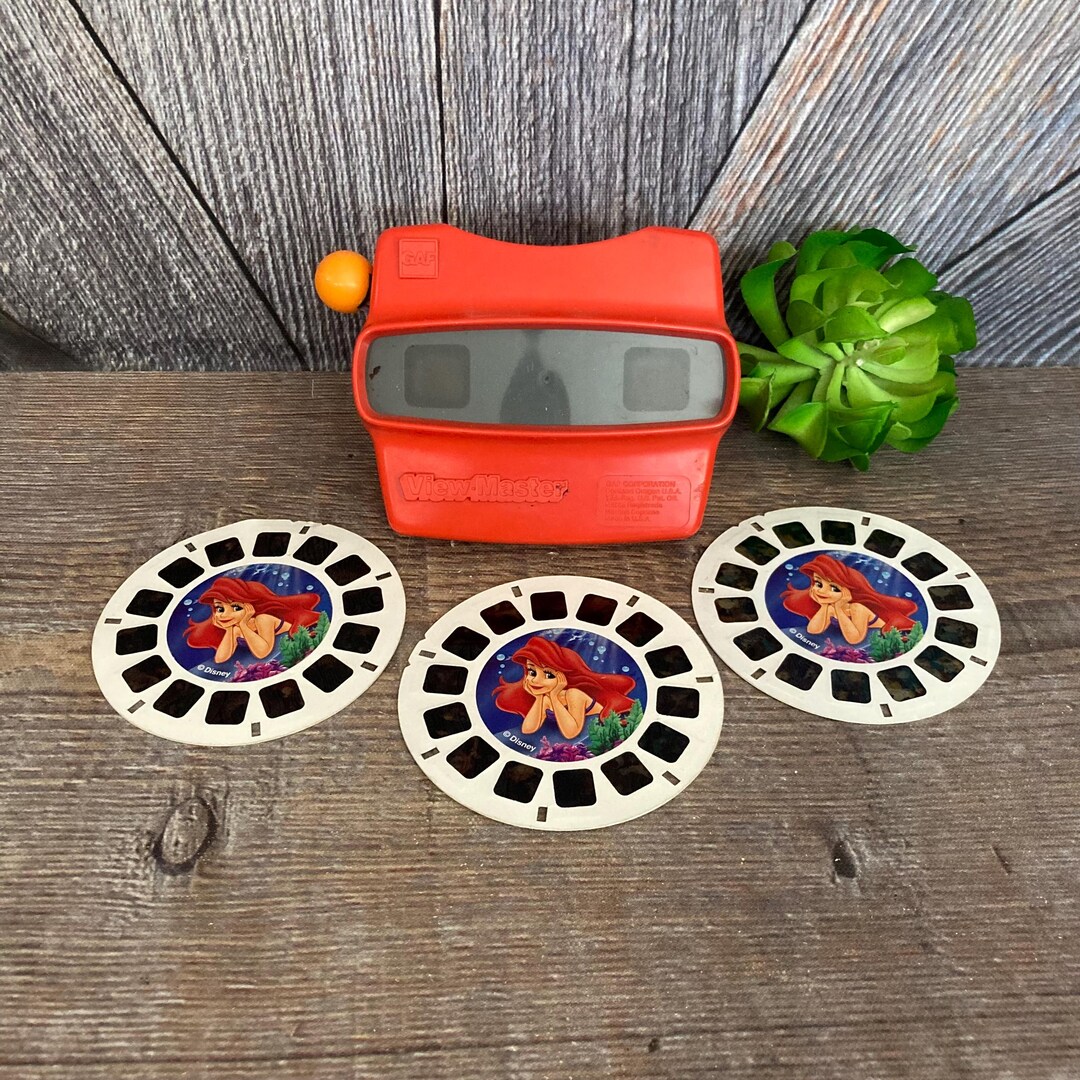 Vintage View Master 90s Toy With 3 Disney Little Mermaid 3D Picture ...