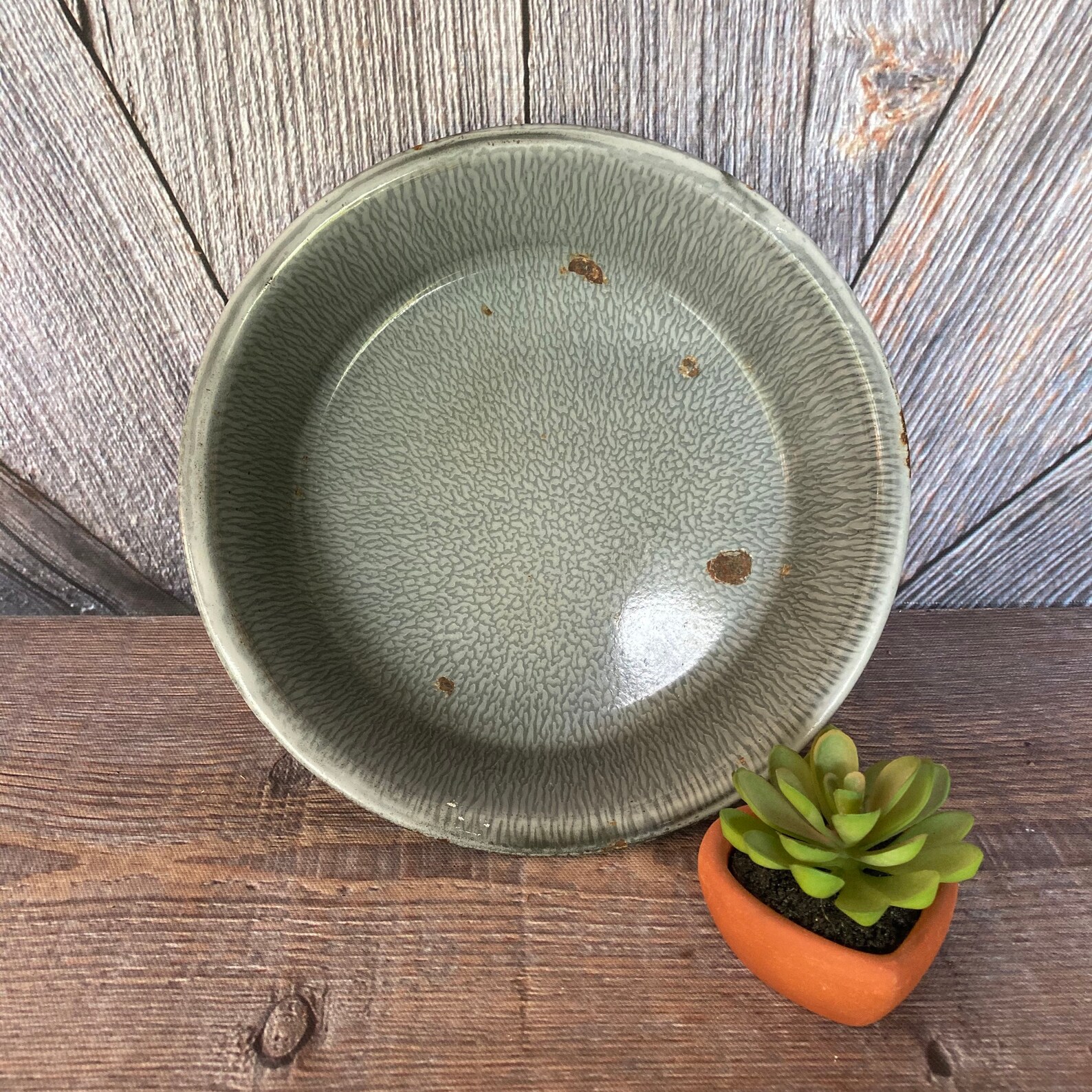 Vintage Enamel Small Bowl 8.75 Inch enamelware Basin Gray - Etsy