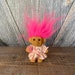 Vintage Flower Girl Troll Doll wedding Troll With Pink Hair - Etsy