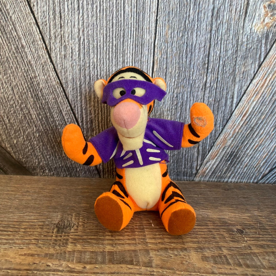 Vintage Halloween Tigger Plush Toy Bean Mask Skeleton Tigger Winnie the ...