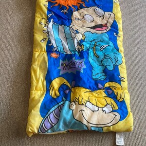 Vintage Rugrats Sleeping Bag vintage 90s Kid Sleepover Bedding Blanket ...