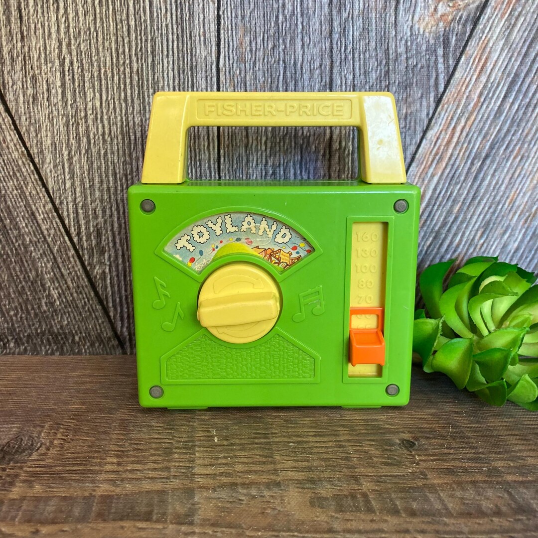 Vintage Fisher Price Toyland Music Box Pocket Radio 1983 795 Plastic ...