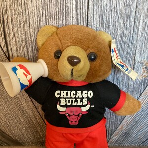 Vintage Chicago Bulls Plush Toy Stuffed Animal Basketball Chicago Bull ...