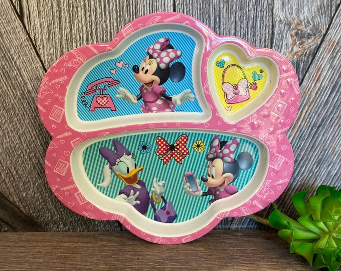 Vintage Minnie Mouse Plate {vintage Disney Melmac Plastic Plate} Kids ...