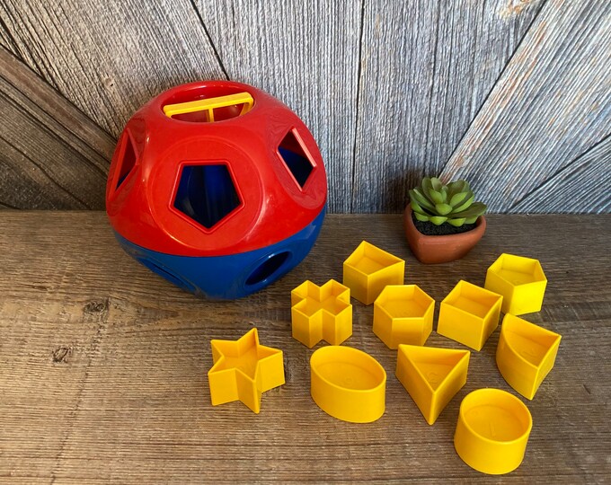 Vintage Tupperware Shape Ball Shape-o Ball to Teach Kids Shapes and ...