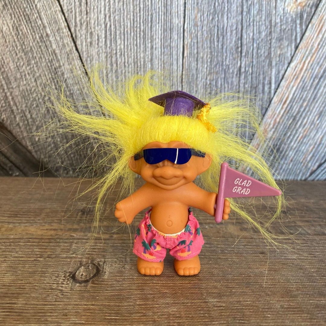 Vintage Graduation Troll {russ Berrie Troll} Congratulations Graduation ...