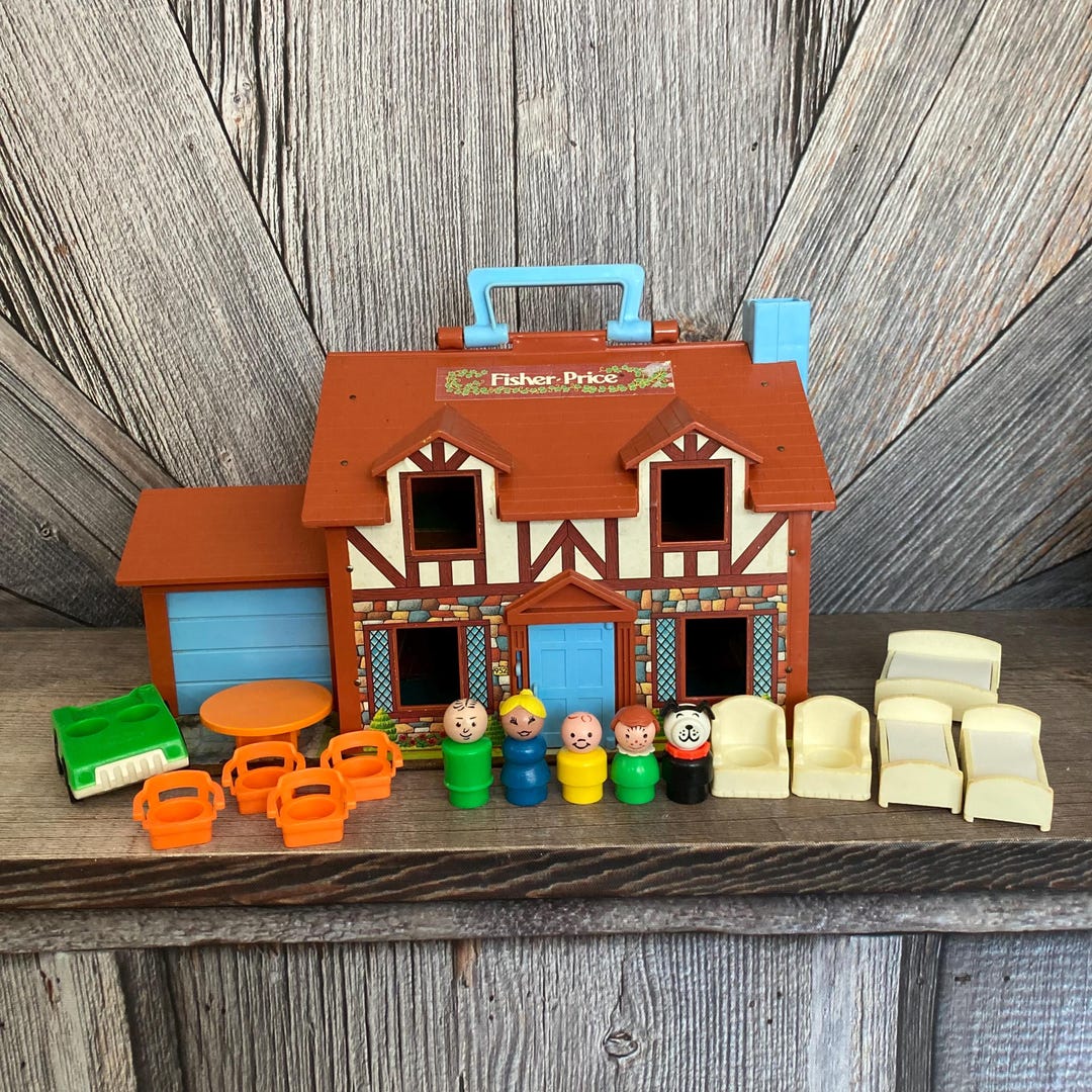 Vintage Fisher Price Little People House Play Family House Near ...