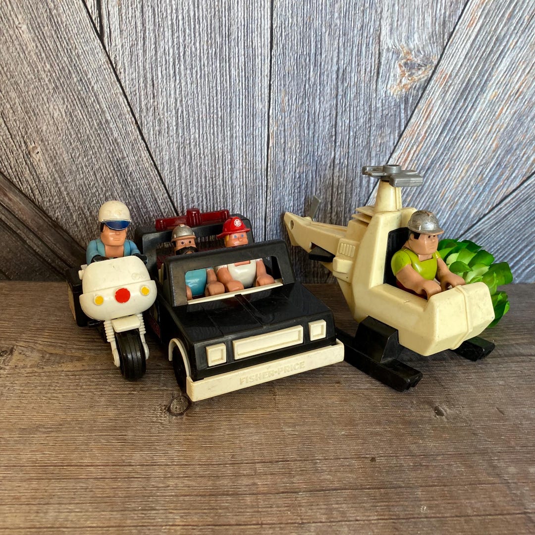 Vintage Husky Helpers, Helicopter, Police Motorcycle, Police Car ...