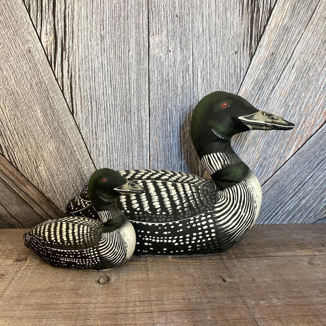 Vintage Loon Plush Cut and Sew Handmade Loons {80s Stuffed} Duck Decoy ...