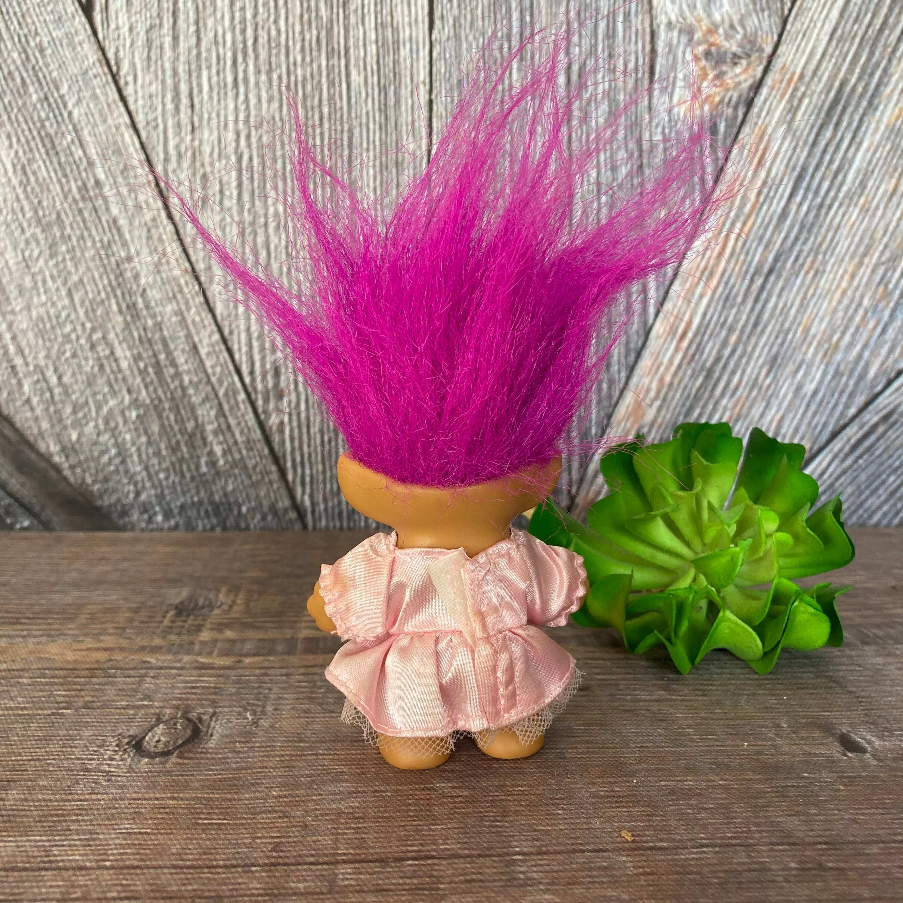 Vintage Flower Girl Troll Doll Wedding Troll with Pink Hair | Etsy