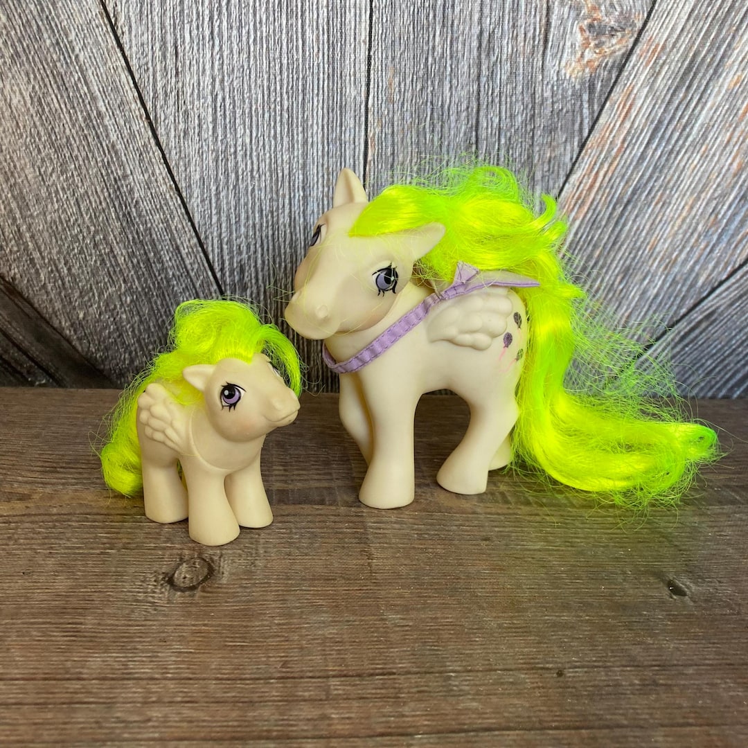Vintage My Little Pony Mommy Surprise Pegasus and Baby Surprise {1984 ...