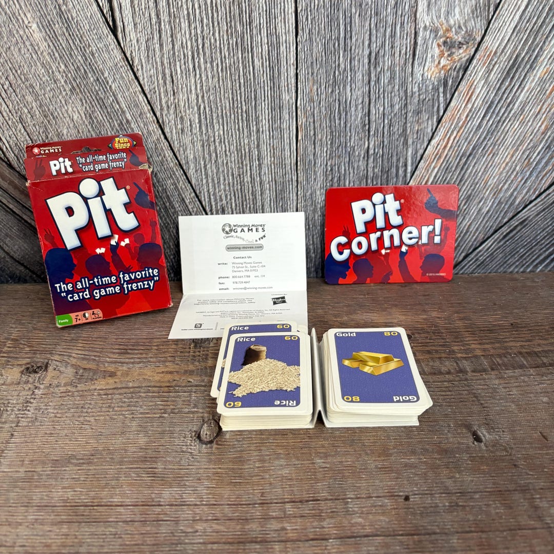 Vintage Pit Card Game, Winning Moves Game, A Frenzied Card Trading Game ...