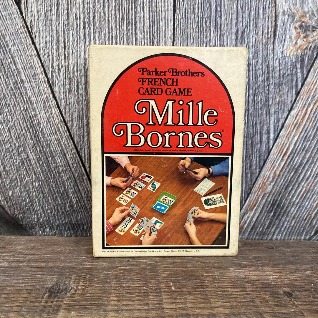 Vintage Mille Bornes French English Card Game 1971 Parker Brothers Game ...