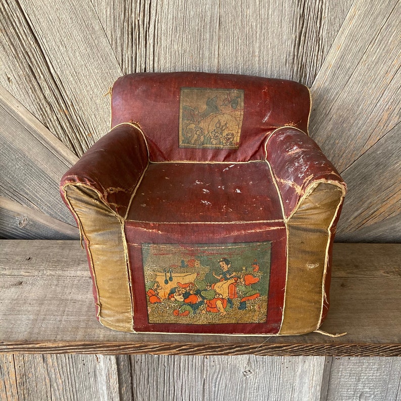 Vintage Snow White and the Seven Dwarfs Chair Kids Teenie Tot - Etsy
