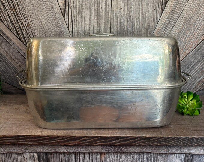 Vintage Rooster Roaster, Turkey, Beef or Pork Roast, 3 Piece Oven ...