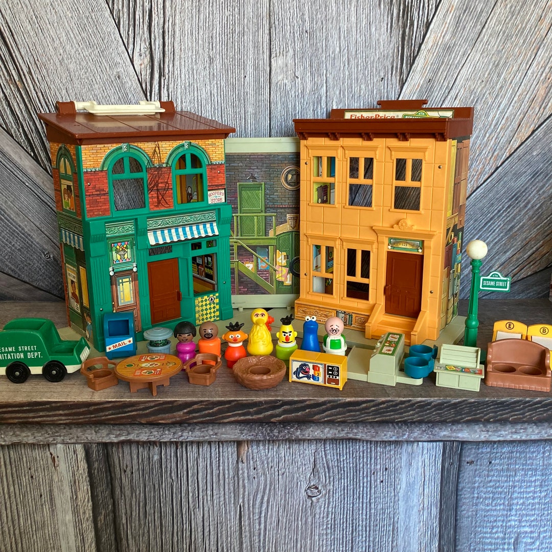 Vintage Fisher Price Little People Sesame Street 99% COMPLETE 938 ...