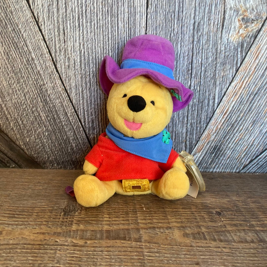 Vintage Ride 'em Cowboy Pooh and Friends Plush Toy Bean Baby Western ...