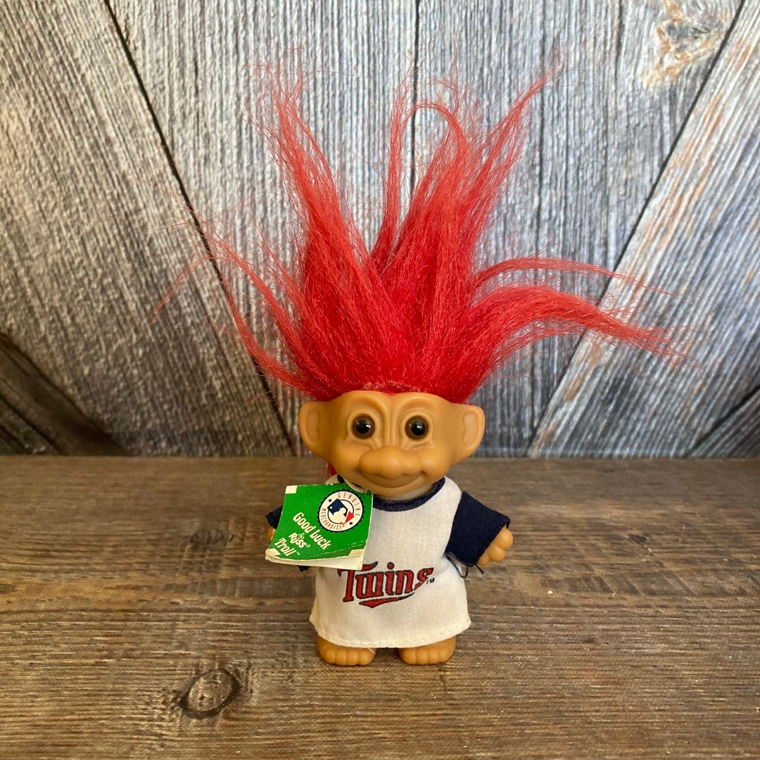 Vintage Twins Troll Doll {MN Twins Baseball Player 3 Inch Small Troll ...