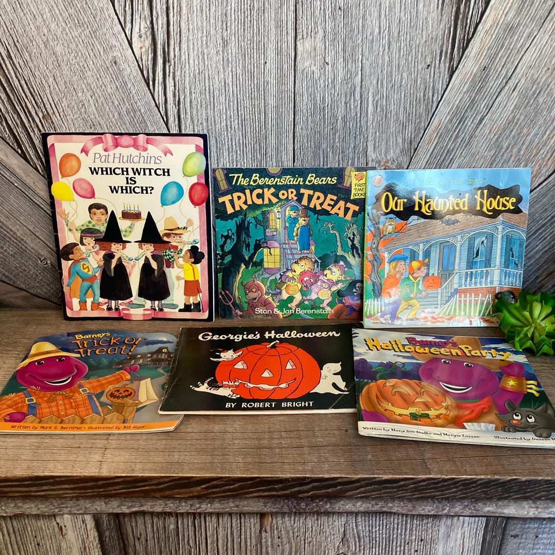 Vintage Halloween Books, Georgie's Halloween, Berenstain Bears Trick or ...