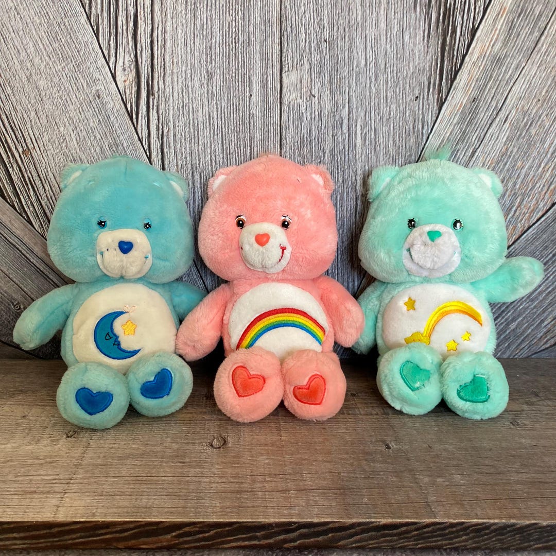 Vintage Care Bear Plush Toy Pick 1 Carebear Stuffed Animal Bedtime Bear ...