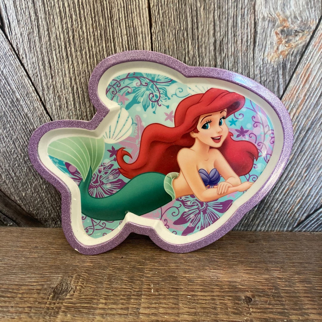 Vintage Little Mermaid Plate {vintage Disney Melmac Plastic Plate} Kids ...