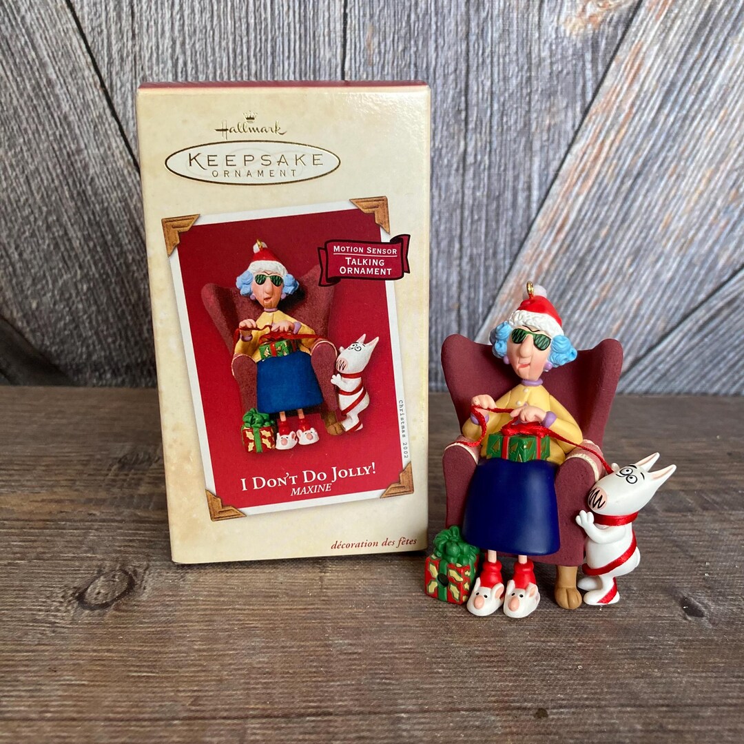 Vintage I Don't Do Jolly Maxine Christmas Ornament {hallmark Keepsake ...