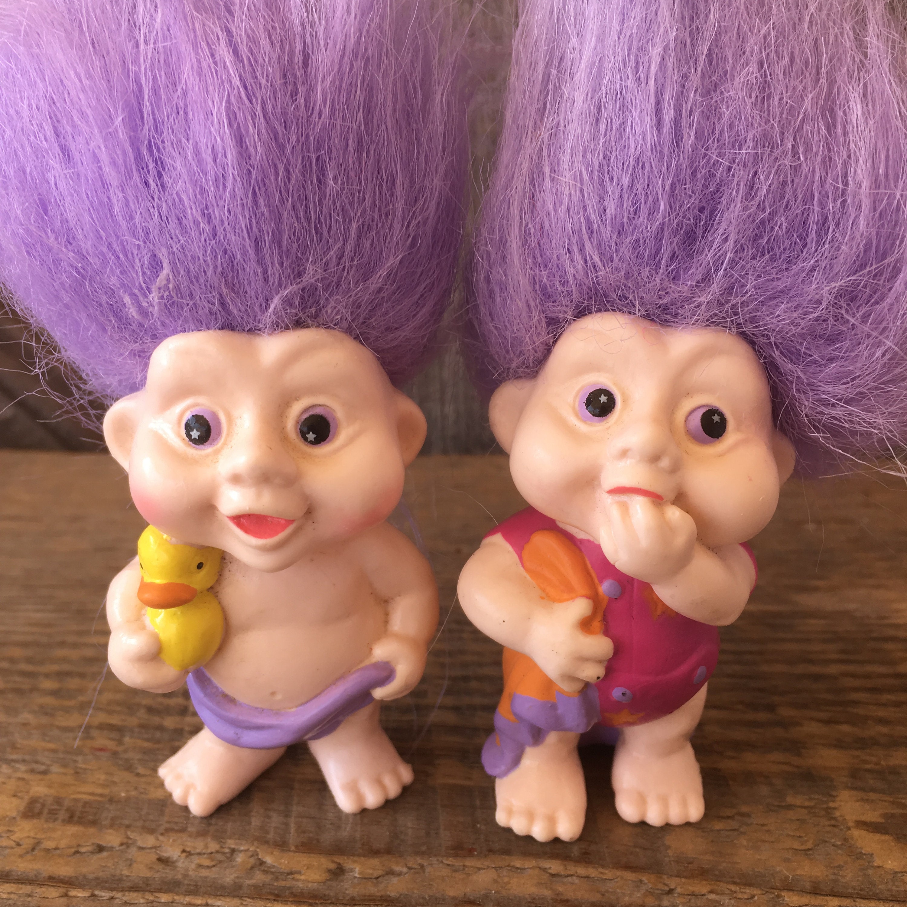 2 Applause Magic Troll Baby Vintage 1990s Troll with Star | Etsy