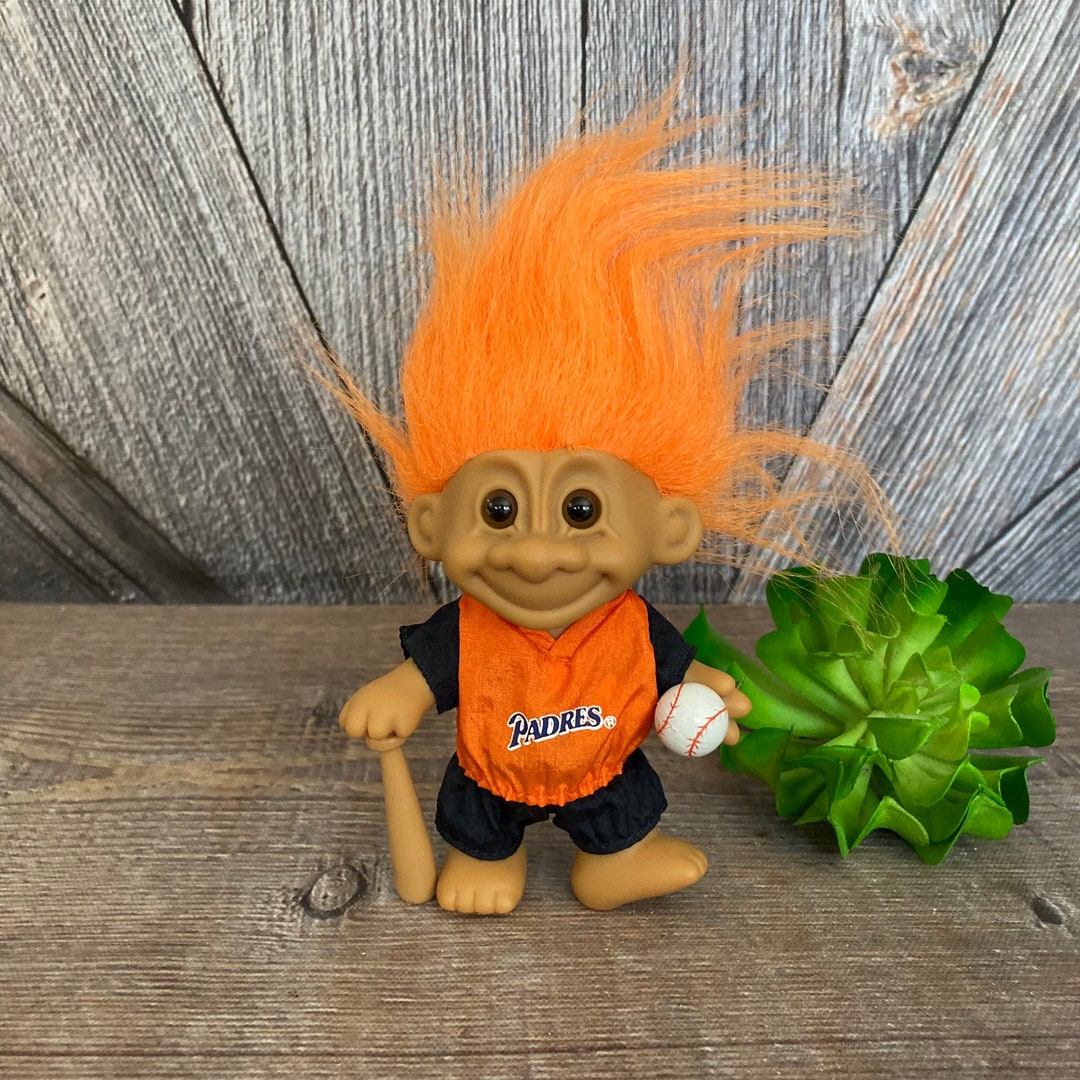 Vintage Padres Troll Doll Baseball Player San Diego Russ Berrie 5 Inch ...