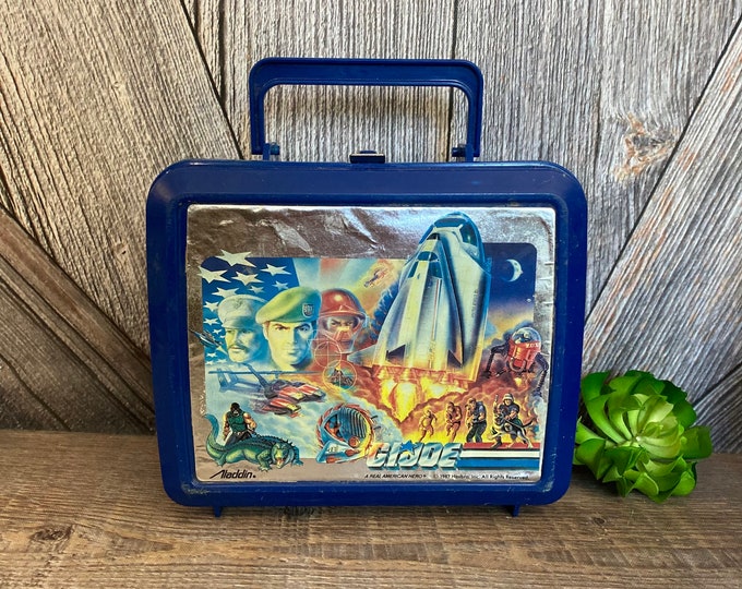 Vintage GI Joe Lunch Box {vintage 80's Aladdin Plastic Thermos} Lunch ...