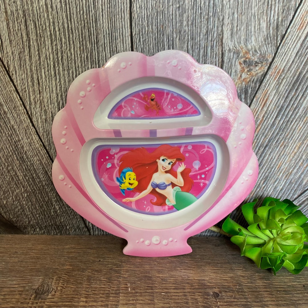 Vintage Little Mermaid Plate {vintage Disney Melmac Plastic Plate} Kids ...