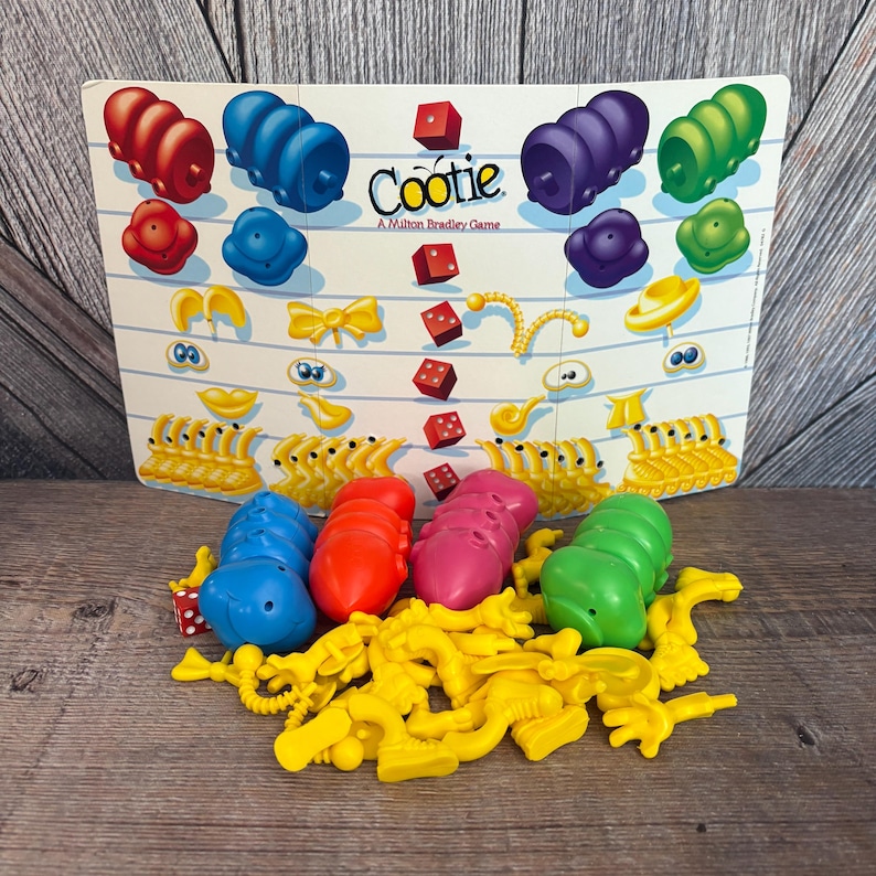 Vintage Cootie Game Milton Bradley, 1999 Complete! the Game of Cootie ...