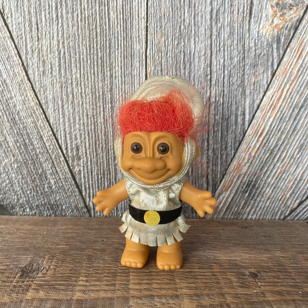 Gladiator Troll Red Hair Troll Vintage Russ Berrie Troll 5 pulgadas ...