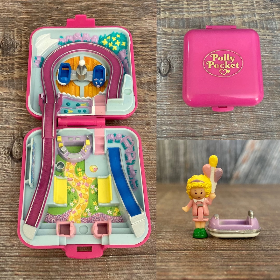 Vintage Polly Pocket Set {polly World Polly's Fun Fair Compact Polly ...
