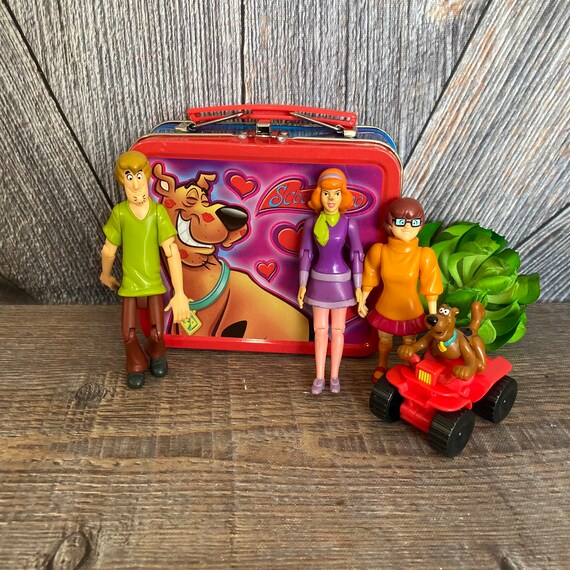 Scooby Doo Mini Metal Lunch Box with Action Figures {… - Gem