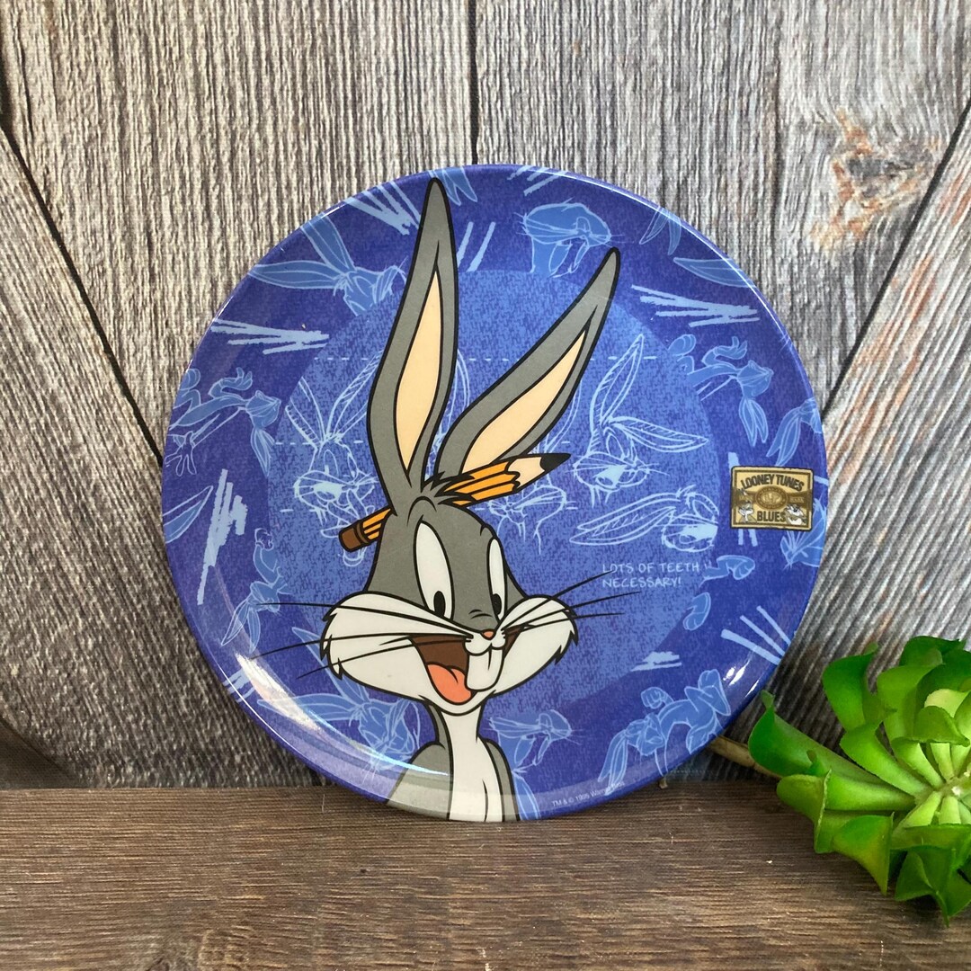 Vintage Bugs Bunny Plate Looney Tunes Melmac Plastic Kids Plate ...