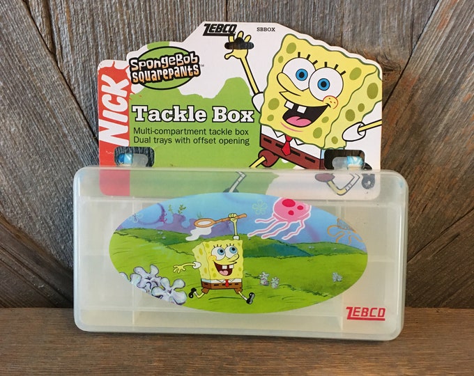 Vintage Spongebob Squarepants Tackle Box Plastic Organizational ...
