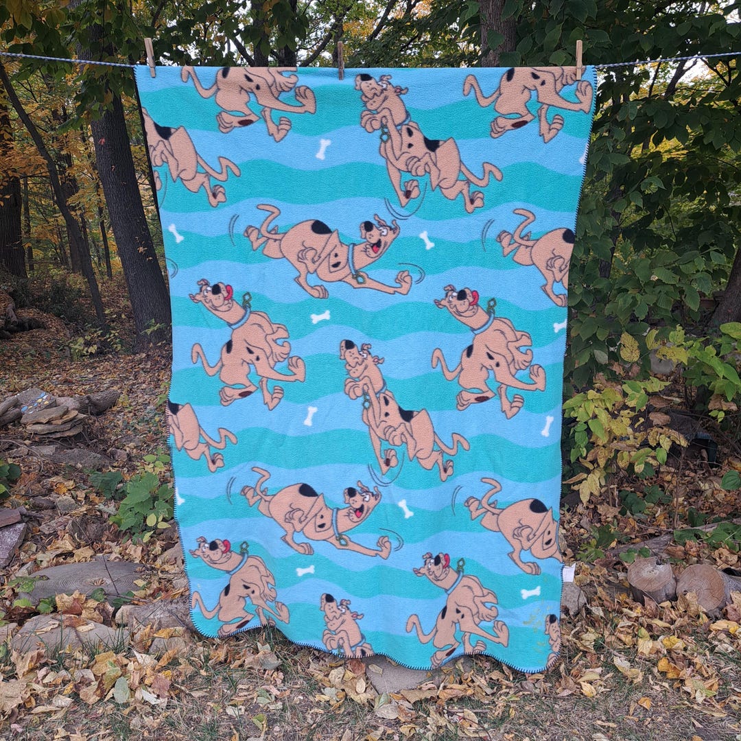Vintage Scooby Doo Fleece Throw Blanket 60x44 Inches, 1990's 2000's Y2K ...