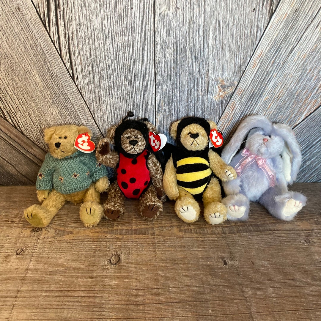 4 Vintage Ty Beanie Baby Easter Basket Filler Stuffer Skylar, Azalea ...