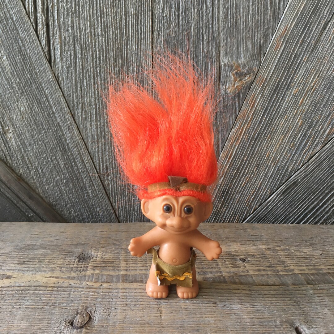 Vintage Native American Troll indian Chief Baby Troll Russ - Etsy