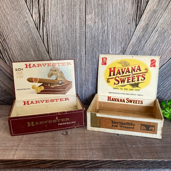 Vintage Cigar Box - Etsy