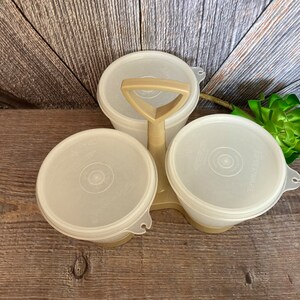 Vintage Tupperware Condiment Containers and Caddy With Lids 757 Vintage ...