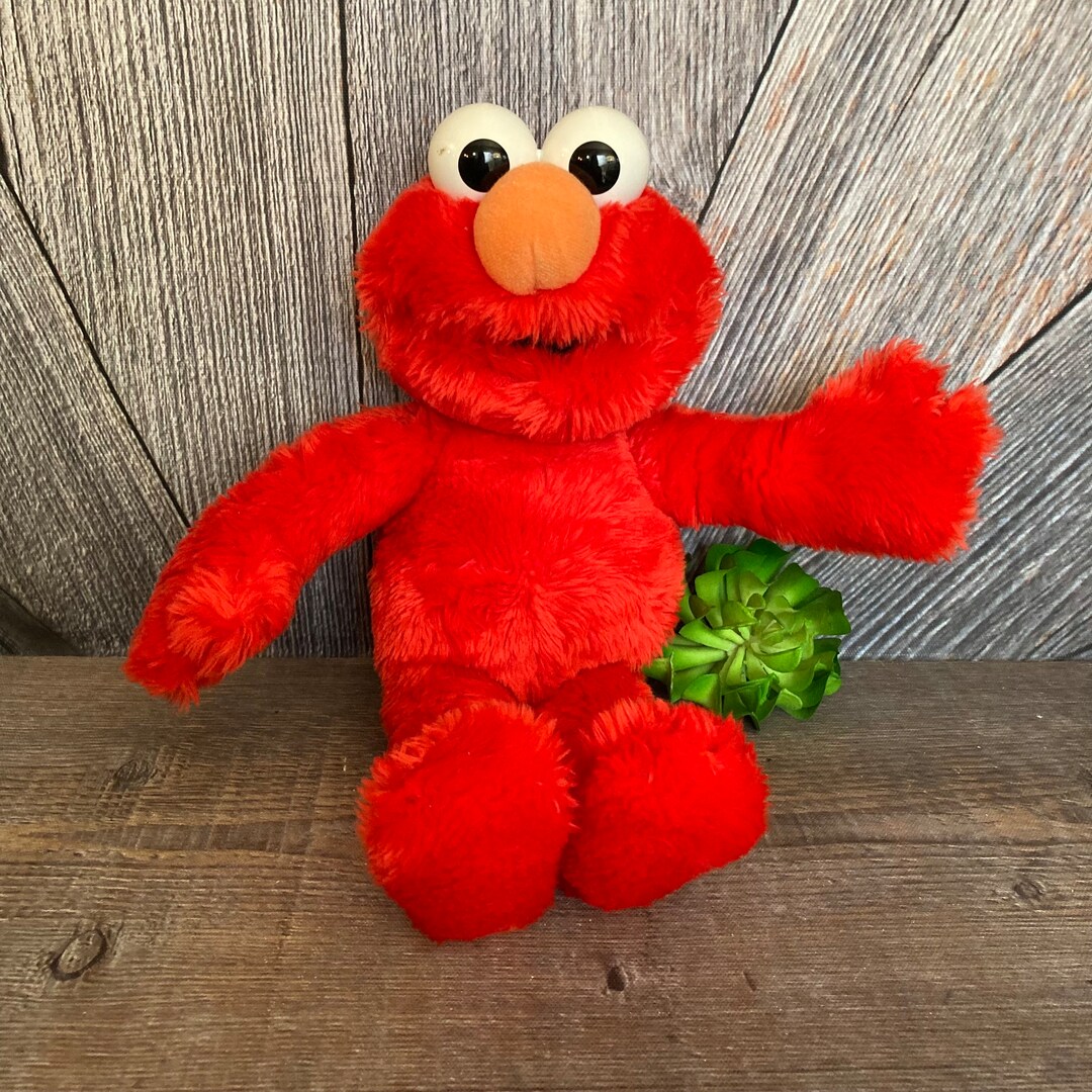 Vintage Elmo Plush stuffed Talking Sesame Street Battery Plush Toys ...