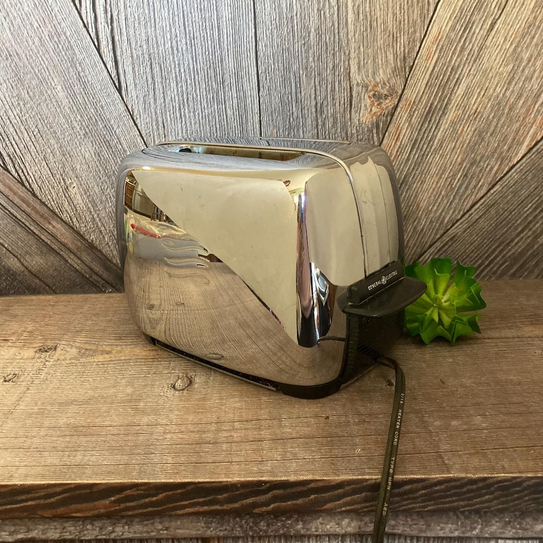 Vintage General Electric Chrome Toaster Mirror Pop-up Toaster 92T82 2 ...