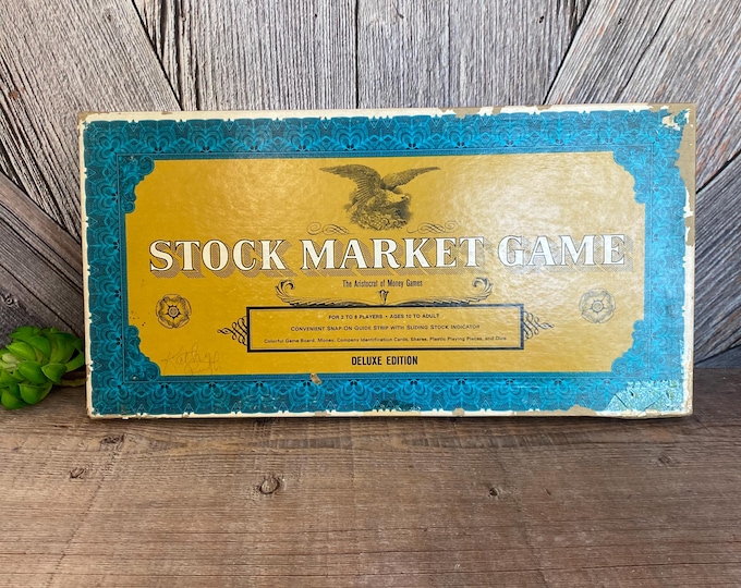 Vintage Stock Market Game, Board Game, Whitman, Deluxe Edition ...