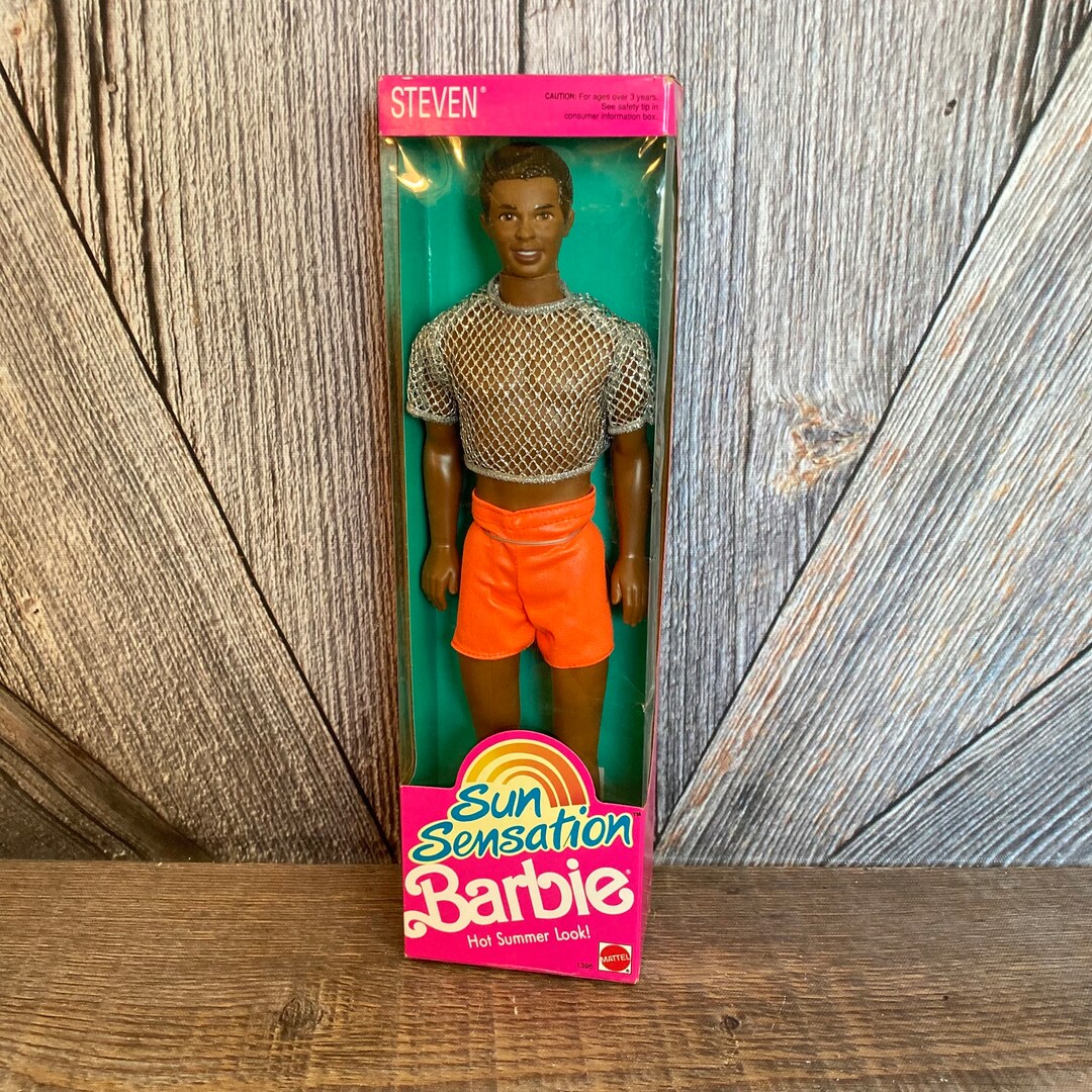 Sun Sensation Steven Barbie black Mattel 1396 Swim Beach - Etsy