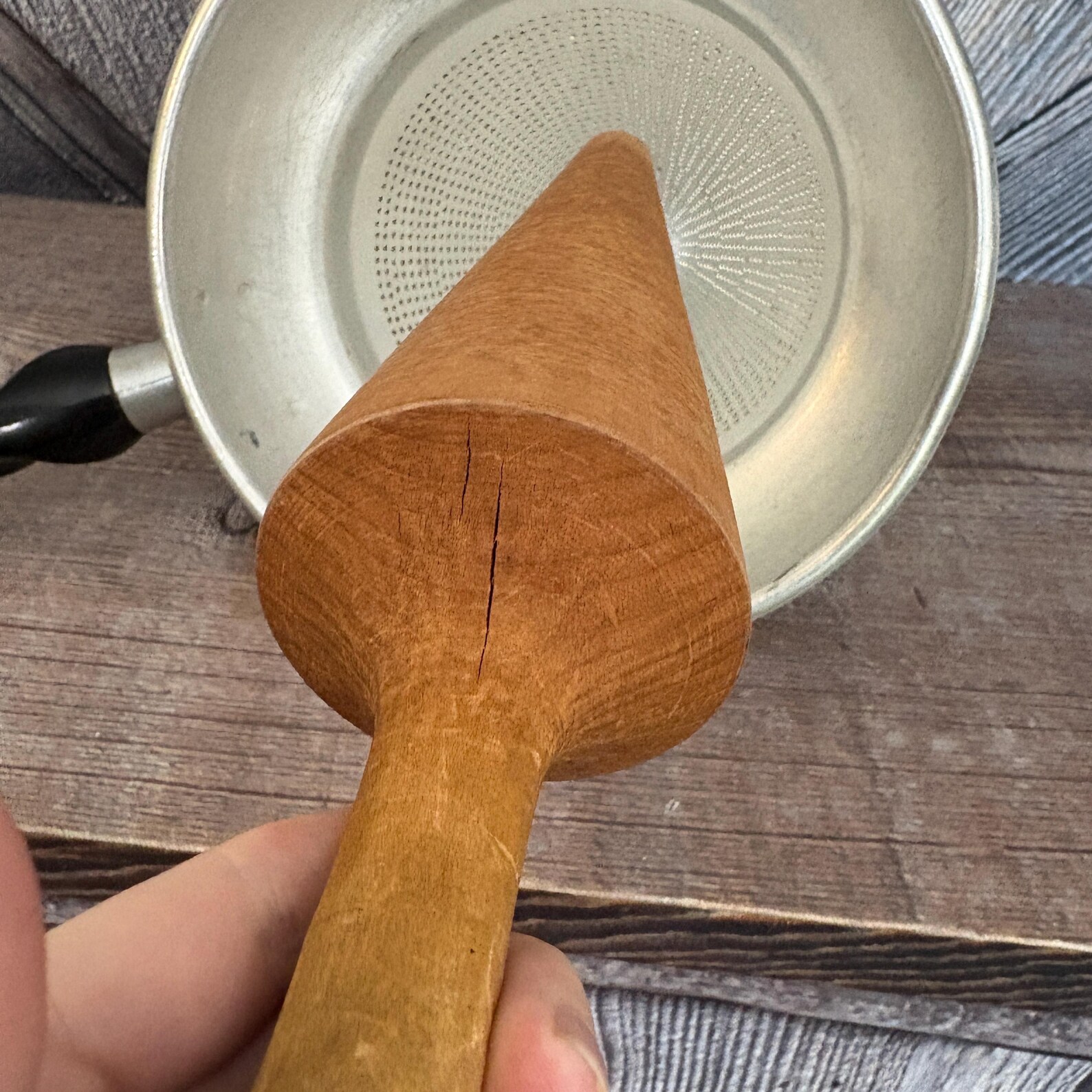 Vintage Strainer Sieve With Pestle Can Canning Applesauce Two Piece ...