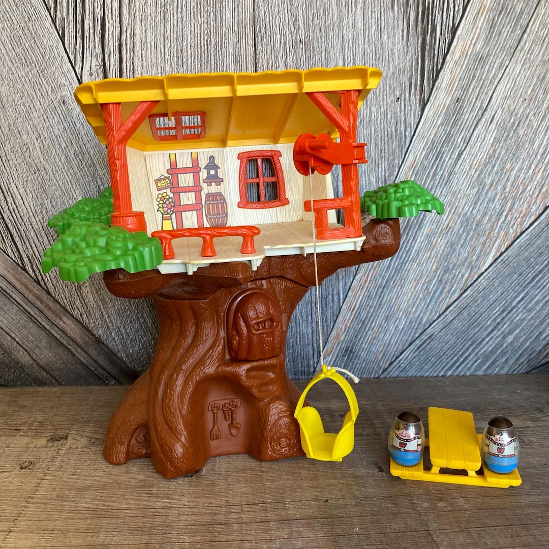 Vintage Weebles Tree House, #570 Hasbro 1970's Weebles Toy Playset ...