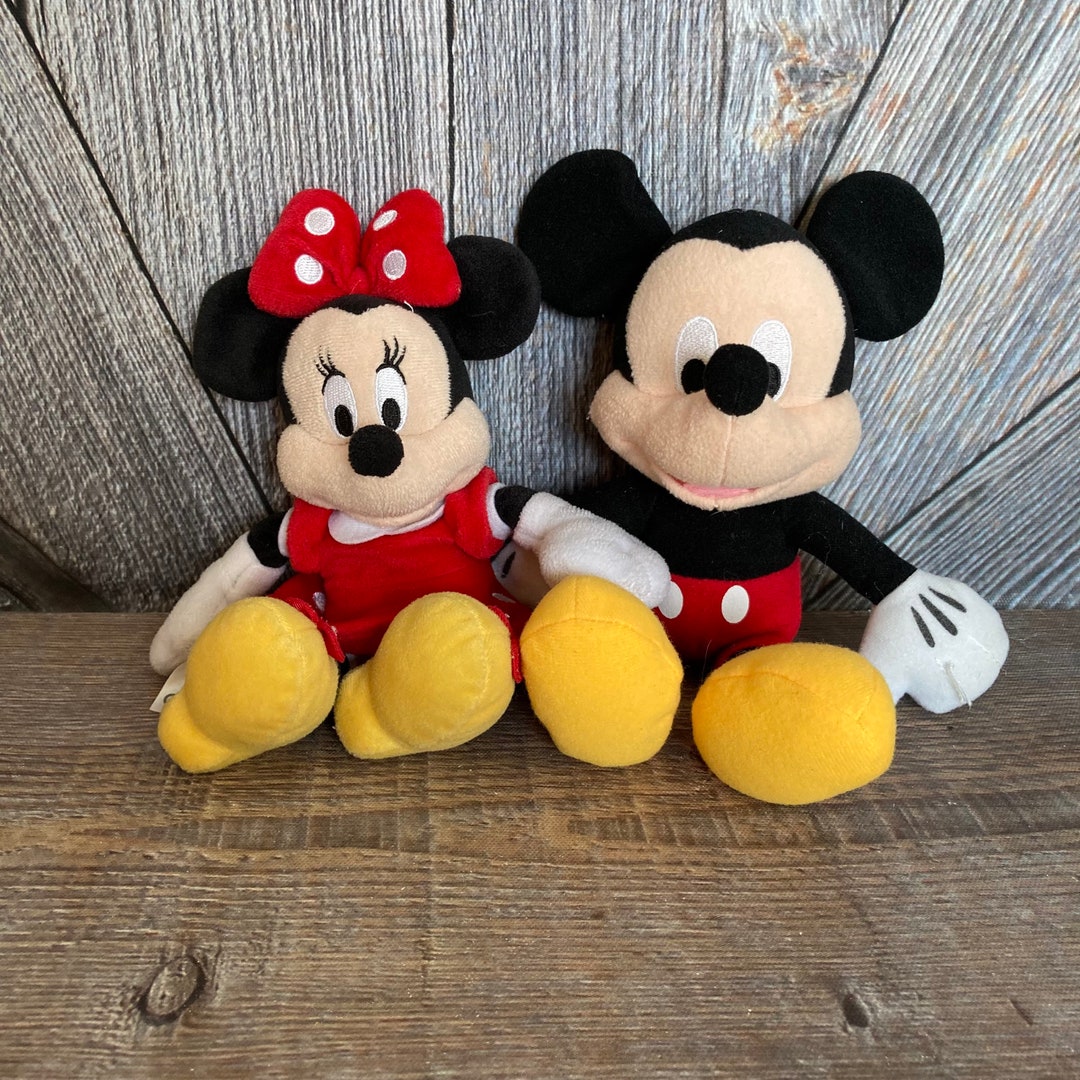 Vintage Mickey Mouse Minnie Mouse Plush Toy {red Poka Dot Classic ...